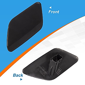 CZShiYue Front Bumper Headlight Washer Nozzle Cover Cap Fit for Volvo S60 2011 2012 2013 39802681 39802699 (White, Left Driver Side)