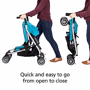 Safety 1st Step Lite Compact Stroller, Lightweight aluminum frame and a breeze to carry, at only 15 lbs, Fountain