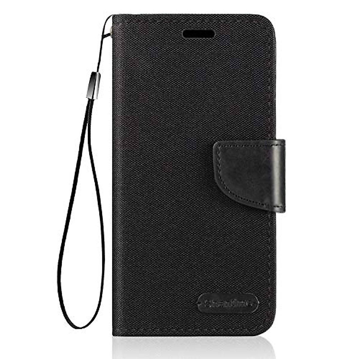 Shantime for Oppo A58X 5G Case, Oxford Leather Wallet Case with Soft TPU Back Cover Magnet Flip Case for Oppo A78 5G (6.56”) Black