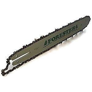 FORESTER 16" Replacement Chainsaw Bar & Chain Combo - 16in Length, 3/8” EXT Pitch, 050 Gauge, A074 Mount, 55 Drive Link - Replacement Chain Saw Parts Kit For Stihl