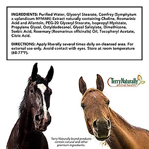 Terry Naturally Animal Health Comfrey Cream - 3.53 oz (100 g) - Topical Botanical for Horses and Dogs - Support for Joints, Muscles & Skin - External Application