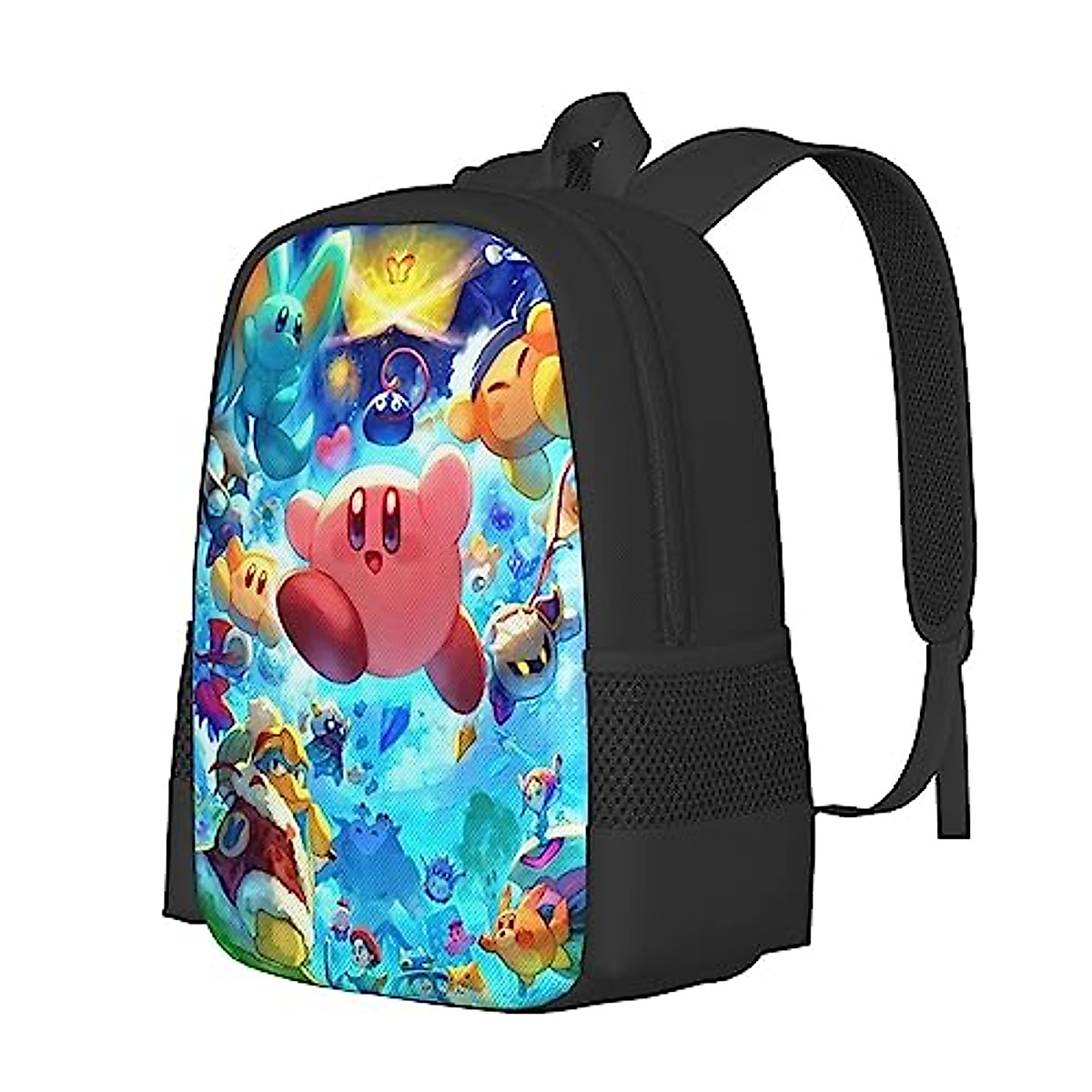 Kir-By Casual Backpack Large Capacity Laptop Bags Lightweight Travel Daypack Anime Shoulders Bag For Hiking Travel Camping Work