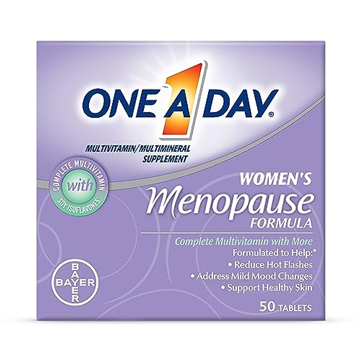 One A Day Women's Menopause Multivitamin with Vitamin A, Vitamin C, Vitamin D, Vitamin E and Zinc for Immune Health Support, Tablet