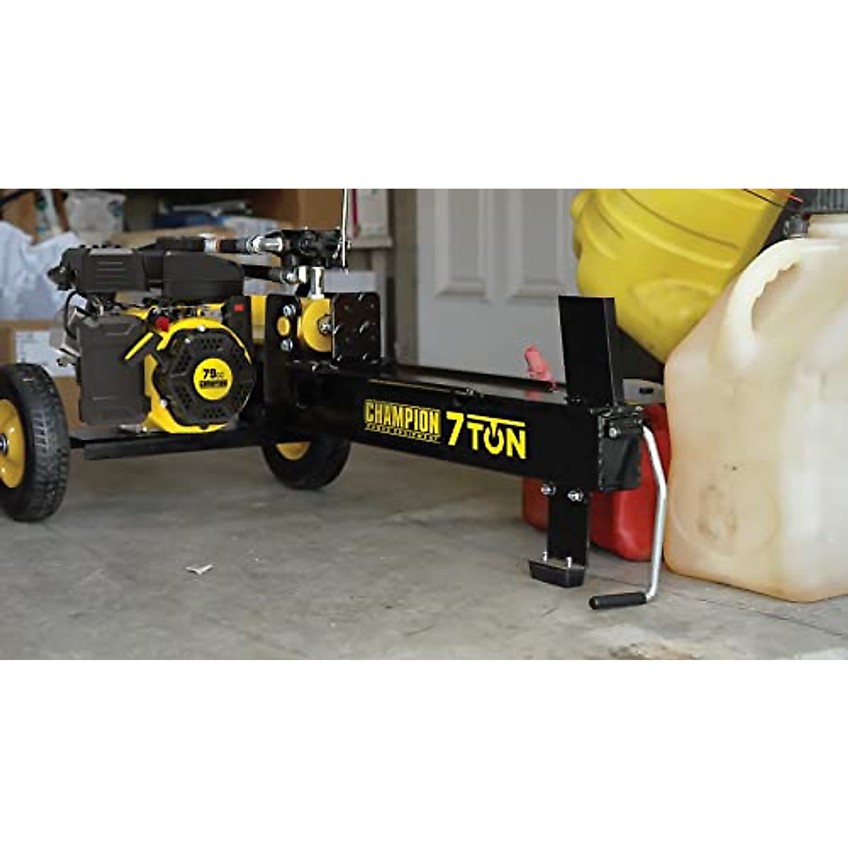 Champion Power Equipment 90720 Champion 7-Ton Compact Horizontal Gas Log Splitter with Auto Return, Black