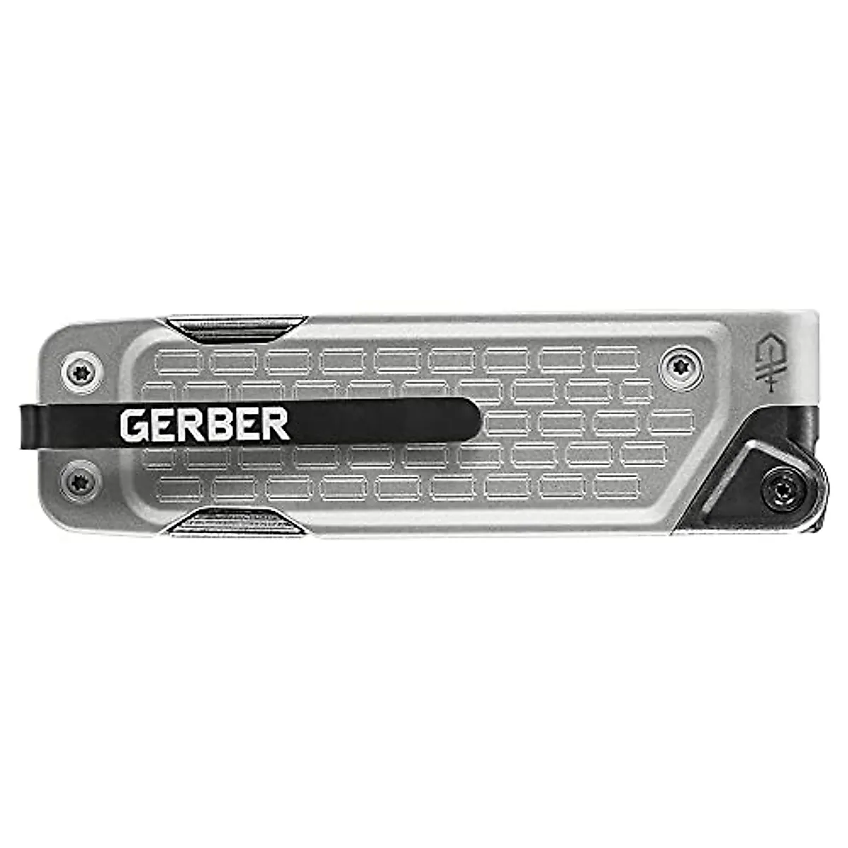 Gerber Gear Lockdown Driver 7-in-1 Multi-tool - 2.5" Plain Edge Blade, Scissors, Bit Driver - EDC Gear and Equipment - Silver