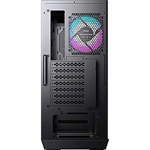 MSI MPG GUNGNIR 110R - Premium Mid-Tower Gaming PC Case - Tempered Glass Side Panel - 4 x ARGB 120mm Fans - Liquid Cooling Support up to 360mm Radiator - Two-Tone Design