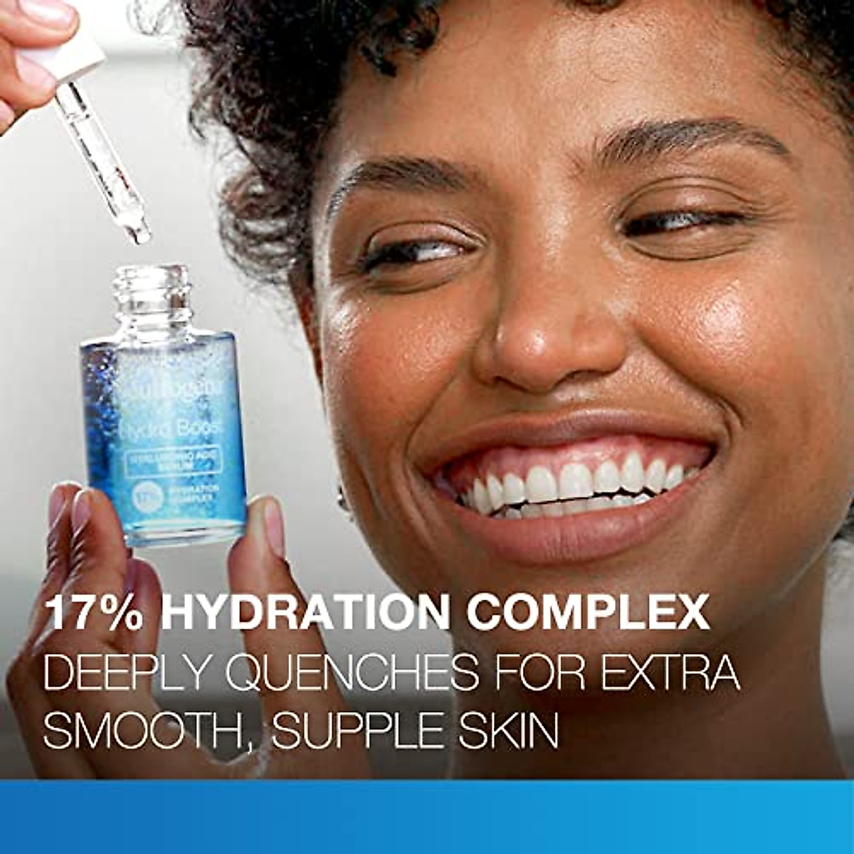 Neutrogena Hydro Boost Hyaluronic Acid Face Serum with Vitamin B5, Lightweight Hydrating Face Serum for Dry Skin, Oil-Free, Non-Comedogenic, Fragrance Free, 1 Oz