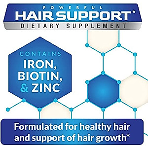 DHT Blocker Hair Growth Support Supplement - Supports Healthy Hair Growth, Healthy Thick Strong Hair - Saw Palmetto + Hair Vitamins for Women & Men - May Support Healthy DHT Levels - Low Loss Capsules