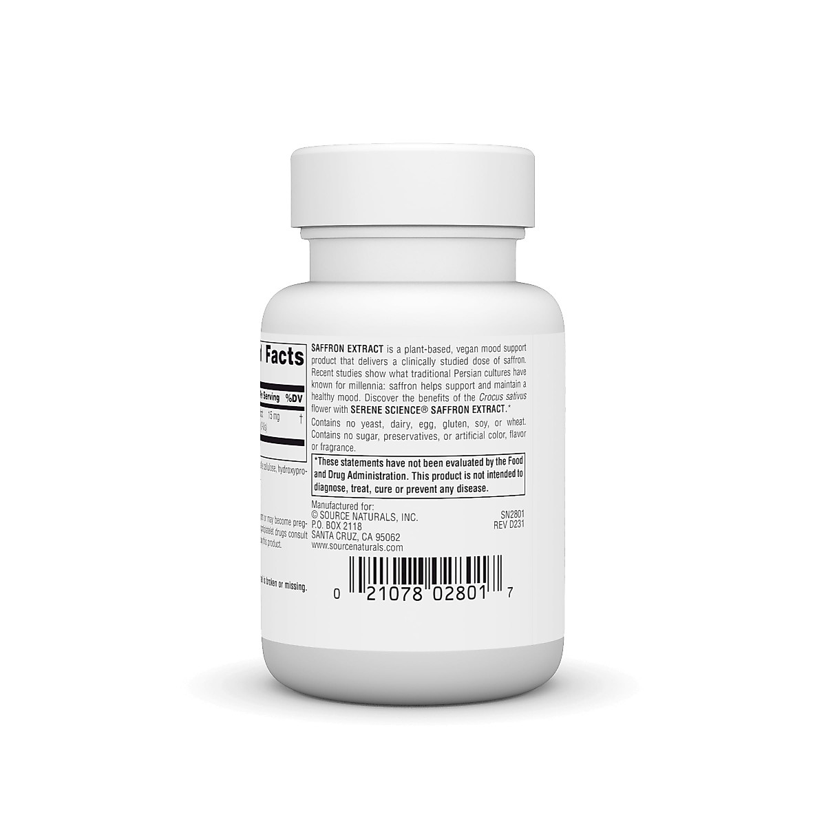 Source Naturals Serene Science Saffron Extract, For Mood Support* - 30 Tablets