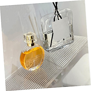 Garneck Acrylic Storage Rack Adhesive Shelf Clear Shelf Plant Wall Shelf Plant Pots Shelf Invisible Ledge Shelf Shower Floating Shelves Wall Mounted Phone Holder Clear Stand Transparent