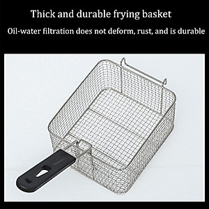 Commercial Deep Fryer with Basket, Dual Tank Gas Deep Fryer, Adjustable Firepower Double Deep Fryer for French Fry Restaurants Supermarkets Fast Food Stands