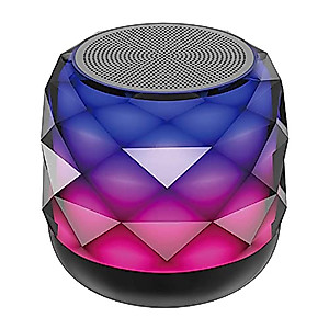 LENRUE Bluetooth Speaker, Small Mini Wireless Portable Speakers with Colorful Light, HiFi Sound, Long Playtime,Gift for Women Girls Kids Daughter Sister