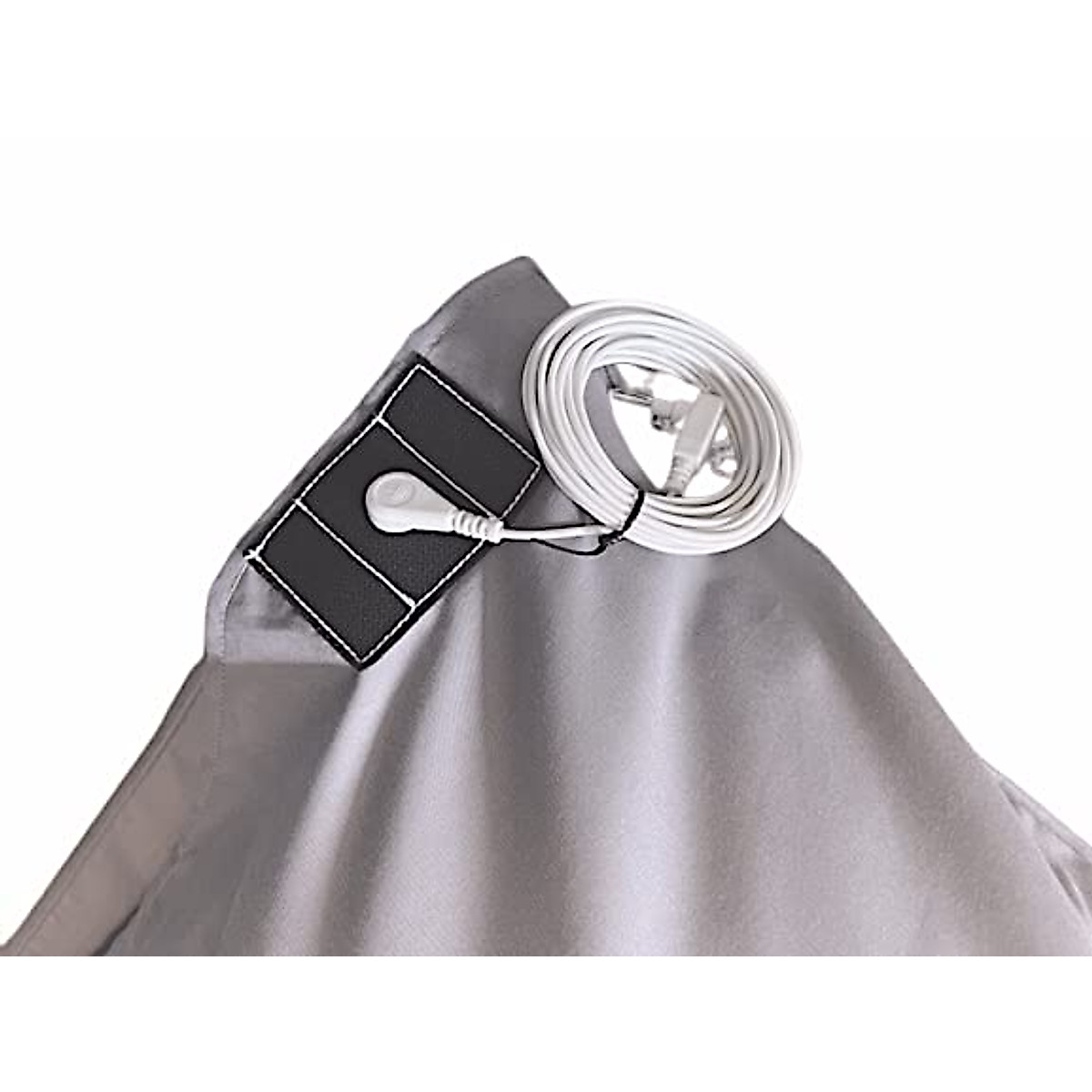 Redemption Shield® 10% Silver Fitted Grounding Bed Sheets | Earthing for Better Sleep | Gray | California King Size