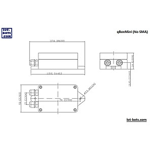 qBoxMini DIY IOT Enclosure Plus Kit (No SMA), IOT Enclosure for Arduino MKR Feather ESP32 Cellular LoRa WiFi Board, Waterproof IP65 Enclosure with Glands, prototyping PCB and connectors Set