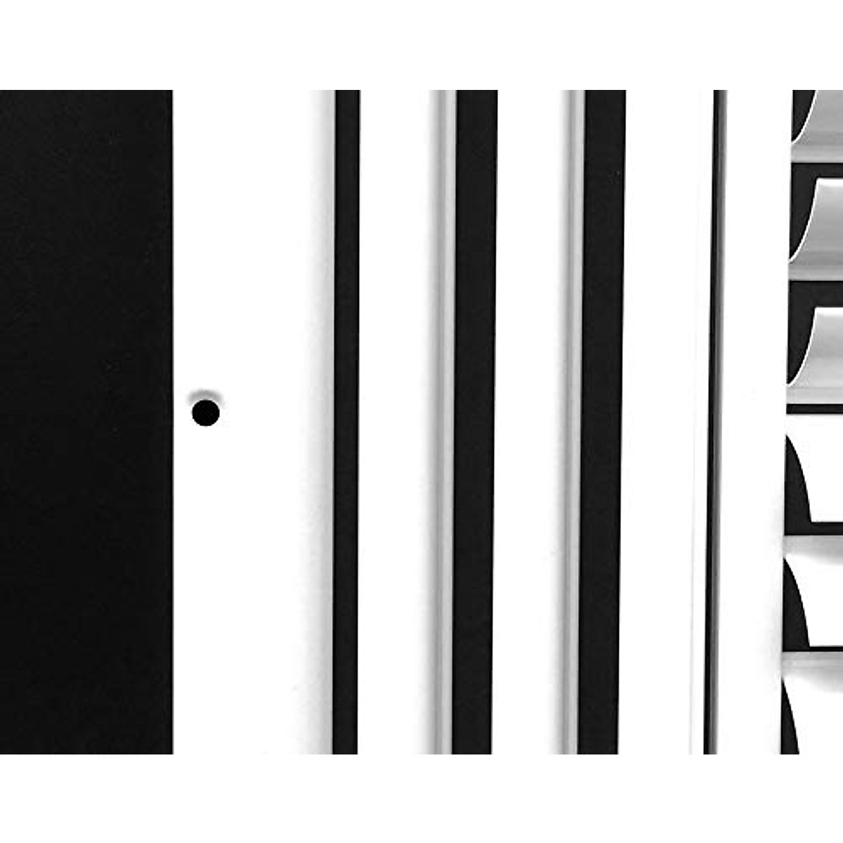 8"w X 8"h 4-Way Aluminum Curved Blade Adjustable Air Supply HVAC Diffuser - Full Control Vertical/Horizontal Airflow Direction - Vent Duct Cover [Outer Dimensions: 9.65"w X 9.65"h]
