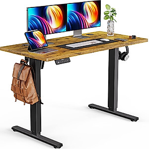 Ergear Electric Standing Desk Adjustable Height, 55 x 24 Inches Sit Stand Up Desk with 3 Memory Presets, Home Office Desk, for Home Office