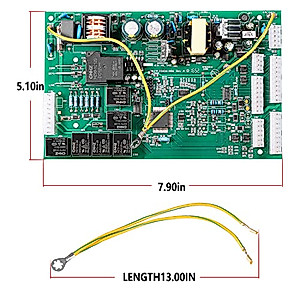 WR55X11098 Refrigerator Electronic Control Board, Compatible with PGCS1RKZJSS, PSQS6YGZBESS, PFSS5RKZASS, PFCF1RKZABB, PGS25KSEAFSS, PFSF5RKZCBB, Also Replace WR55X11076, WR55X11077, WR55X11097