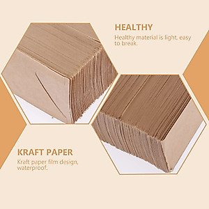 Cabilock 200Pcs Kraft Paper Chopsticks Sleeve Portable Chopsticks Pack Reusable Chopsticks Cover Paper Chopstick Bog Pouch for Straws Cutlery Spoon 22cm