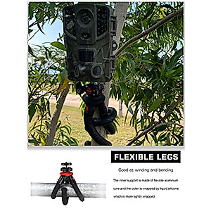 Lammcou Camera Tripod Flexible Mini Small Travel Lightweight Bendy Selfie Gorrila Tripod for DSLR Camera Vlogging Video Camera Action Camcorder Webcam Projector Ring Light Accessory Trípode