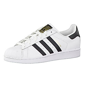 adidas Originals unisex child Superstar Sneaker, White/Core Black/Core White, 7 Big Kid US