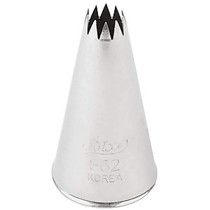 Ateco # 862 - French Star Pastry Tip .25'' Opening Diameter- Stainless Steel