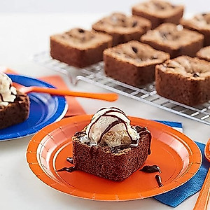 JOERSH Silicone Square Molds 4 Pack 6-Cavity All Edges Brownie Pan Non-Stick Silicone Baking Pans for Brownie Bites, Square Cupcake, Mini Muffin Cakes