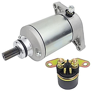 Soarider Starter & Relay for Suzuki QuadRunner 250 1987-2002| KingQuad 300 250 1991-2002| Arctic Cat 250 300 1998-2005,31100-19B00 31100-19B20 3545-017 3545-003 18807 410-54034 SMU0060 SMU0296 57-2769