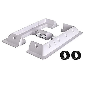 7 Pieces Solar Panel Brackets ABS Solar Panel Mounting Brackets, Drill-Free Corner Bracket Kit for Roofs of RV, Caravans, Vehicles, Camper Vans, Sheds, Garages, Boats (White)