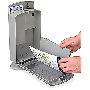 Safco Products Customizable Suggestion Box 4233GR with 25 Suggestion Cards, Secure Collection & Customizable Display, Gray,Display Area 5 1/2'W x 8 1/2'H