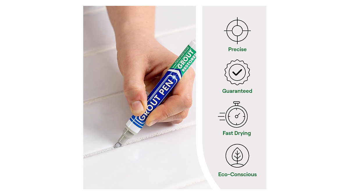 Light Grey Grout Pen - Restore Your Tile Grout Easily