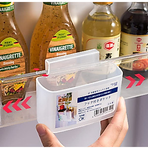 WonLiq 2 Pack-Cheese Sticks Storage Cheese Slices, Refrigerator Side Door Hanging Storage Box, Cooking Tools for kitchen,Storing Seasoning Bags