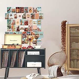 Record Player Stand with Vinyl Storage Holds Up to 300lb, Large Record Player Table Cabinet for Album Storage with Holder Vinyl Display Shelf, Wood Turntable Stand for Bedroom Living Room (Black)