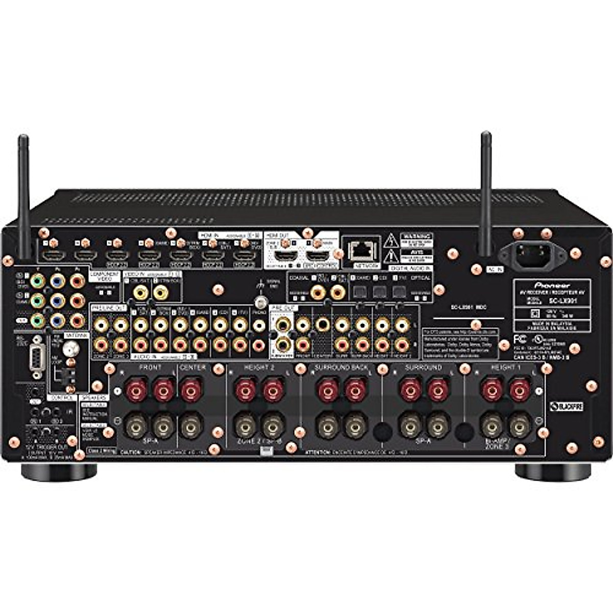 Pioneer Elite 11.2 Channel Class D3 Network AV Receiver, Black (SC-LX901)