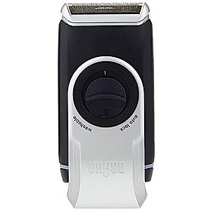 Braun MobileShave M-90 Travel Shaver Silver (Precision Trimmer, Smart Foil, Wide Floating Foil, Washable)