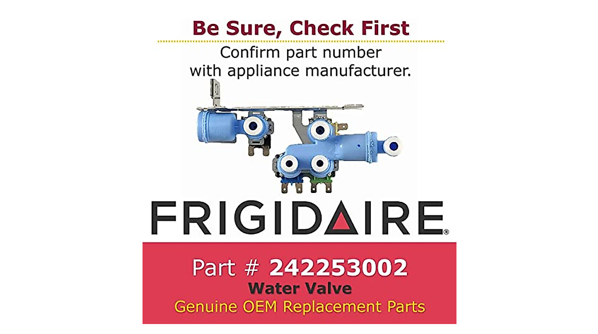Frigidaire 242253002 Water Valve - Genuine Refrigerator Replacement Part