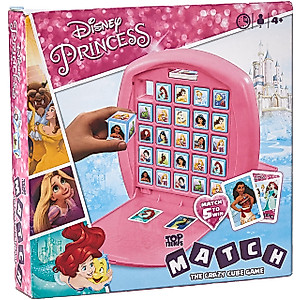 Top Trumps Match Game Disney Princess - Family Board Games for Kids and Adults - Matching Game and Memory Game - Fun Two Player Kids Games - Memories and Learning, Board Games for Kids 4 and up