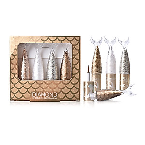 LAMUSELAND 4 Colors Liquid Glitter Eyeliner, Metallic Shimmer Diamond Mermaid Eyeshadow, Waterproof Long Lasting Sparkling Eye Liner Makeup Colorful Set for Women Girls (A)