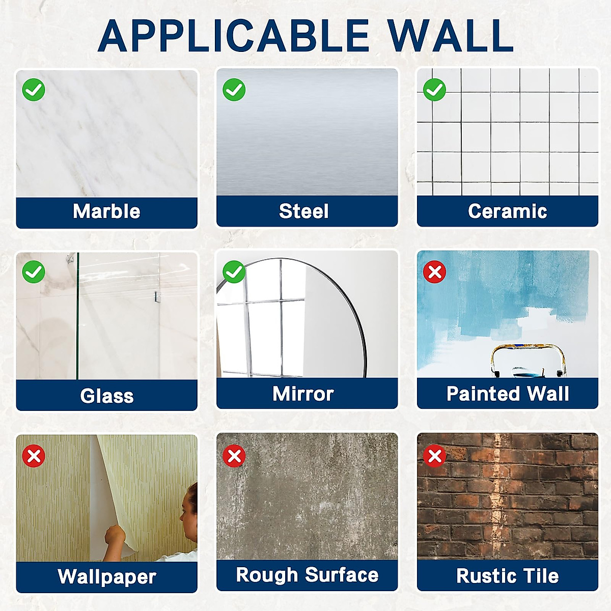 Loecuxe Shower Dispenser 3 Chamber No Drill Wall Mounted - Shampoo and Conditioner Dispenser - Shampoo Dispenser for Shower - Shower Soap Dispenser Bathroom 3x300ml (Black)