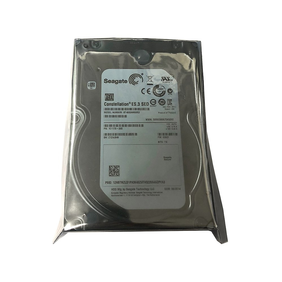 Seagate Constellation ES.3 ST4000NM0053 4TB SATA 6Gb/s 128MB Cache 7200RPM 3.5 inches Internal Enterprise Hard Drive (Renewed)