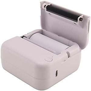 ZXHZAQ Mini Portable Thermal Printer Wireless Bluetooth Printer Multifunctional Label Printer with Thermal Paper+Color Pen B