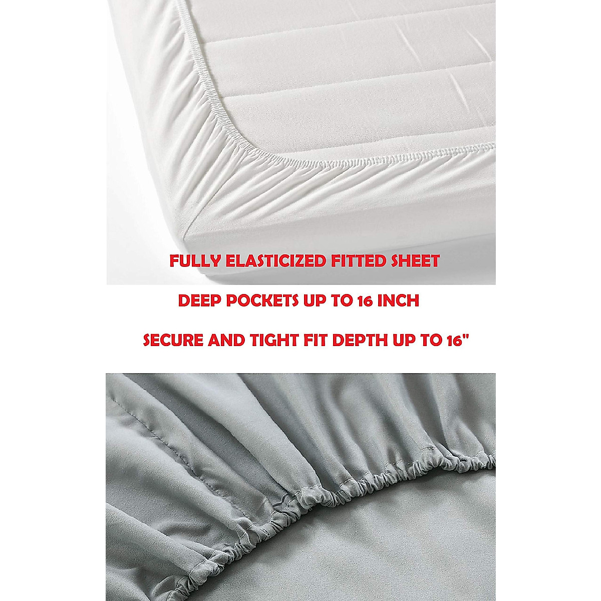 Elegant Comfort Luxurious Bed Sheets Set on Amazon 1500 Premier Wrinkle,Fade and Stain Resistant 4-Piece Bed Sheet Set, Deep Pocket, California King Aqua