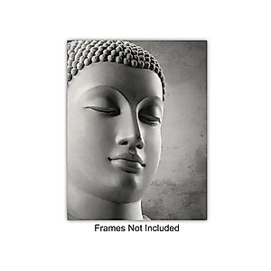 Inspirational Buddhism Quotes Set - Zen Home Decoration Wall Art Decor for Living Room, Yoga Studio, Office - Unique New Age Gift for Buddhist, Meditation Instructor - 8x10 Buddha Prints - Unframed