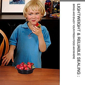 Glotoch Meal Prep Container 10 Pack, Disposable Food Containers with Lids, Durable To Go Containers, Take Out Bowls for Takeout, Salad Container, Microwave Safe, BPA-Free, Stackable - 16 OZ