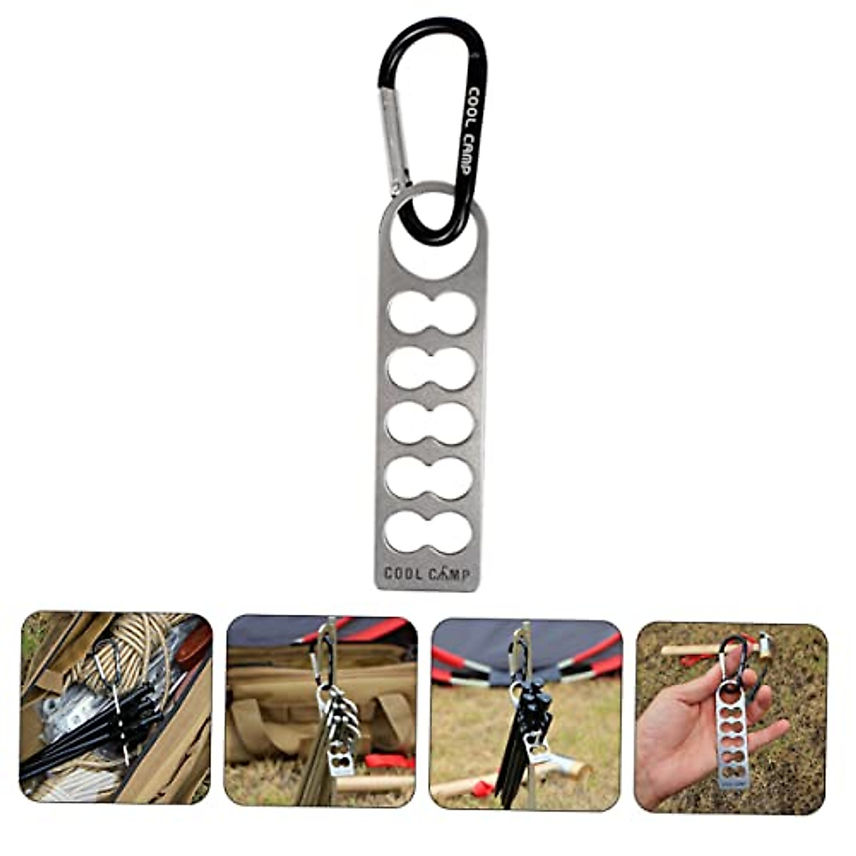 Outanaya Canopies Accessory Bike Attachment Pegs Camping Container Stake Garden Daily Peg Outdoor Spikes Stakes Holder Practical Spike with Hiking Tool Convenient for Steel Nail Camping Storage Tools