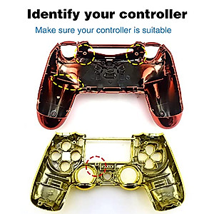 WPS Chrome Controller Full Housing Shell + Full buttons for PS4 Playstation 4 Dualshock 4 ( GEN 1 Controllers ONLY) (Chrome purple)