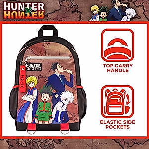 Hunter x Hunter 13 Inch Sleeve Laptop Backpack, Padded Computer Bag for Commute or Travel, Multi, One Size