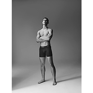 Calvin Klein Men's Micro Stretch 5-Pack Boxer Brief, 5 Black, Medium