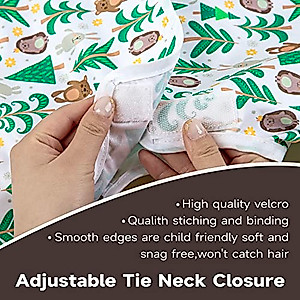 Paw Legend Long Sleeve Baby Bibs - No Leak Bibs for Baby Boy/Girl - Toddler Bib for Eating (6-24 Months) with Pocket, Smock, Hedgehog