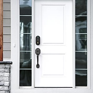 Smart Lock, SMONET Fingerprint Door Lock Smart Deadbolt Keyless Entry - Electronic Digital Keypad with Biometric Fingerprint, Smartphone App Auto Lock Bluetooth Keys Fobs Smartlock for Alexa, Home