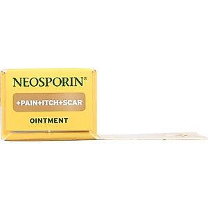 Neosporin Antibiotic Pain-Relieving, Anti-Itch, & Scar Appearance Minimizer Ointment with Neomycin & Bacitracin Zinc, 24-Hour Infection Protection for Minor Cuts, Scrapes & Burns,.5 oz